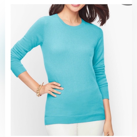Talbots | Sweaters | Talbots 2x Pure Cashmere Cozy Chic Sweater Blue ...